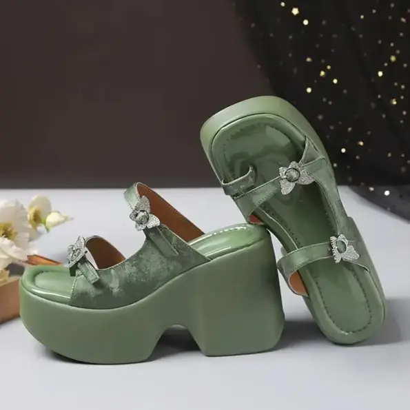 Stock: Women’s high heel platform wedge Shoe - City Shop BD